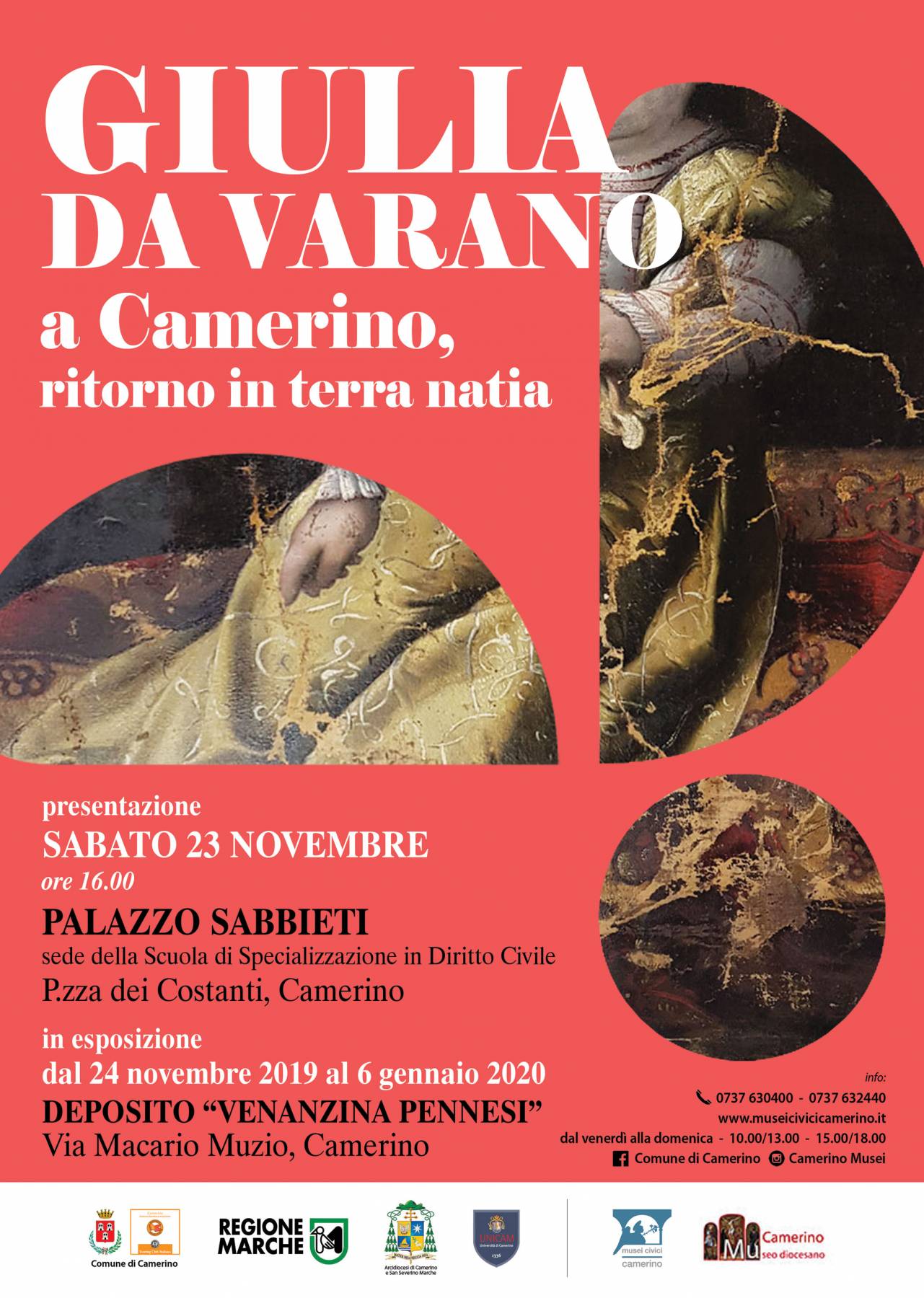 Giulia Da Varano a Camerino, ritorno in terra natia