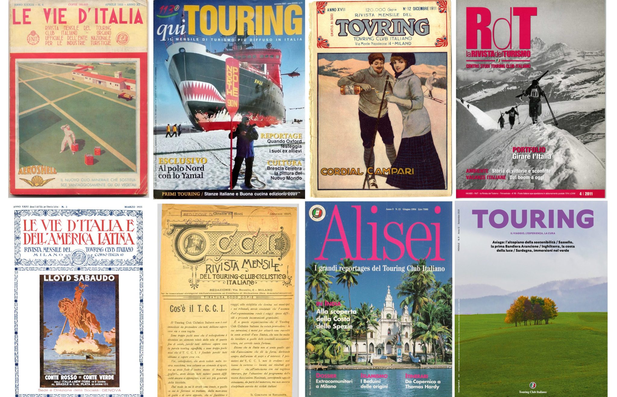 Le riviste del Touring Club Italiano: una breve storia dal 1895 a oggi ...