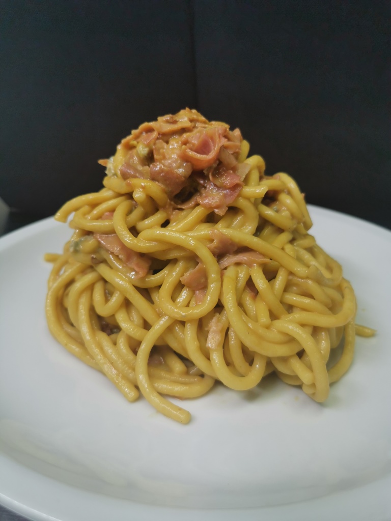 La ricetta dei Bigoli al Balsamico di Anna e Marilla alla Rocca di ...